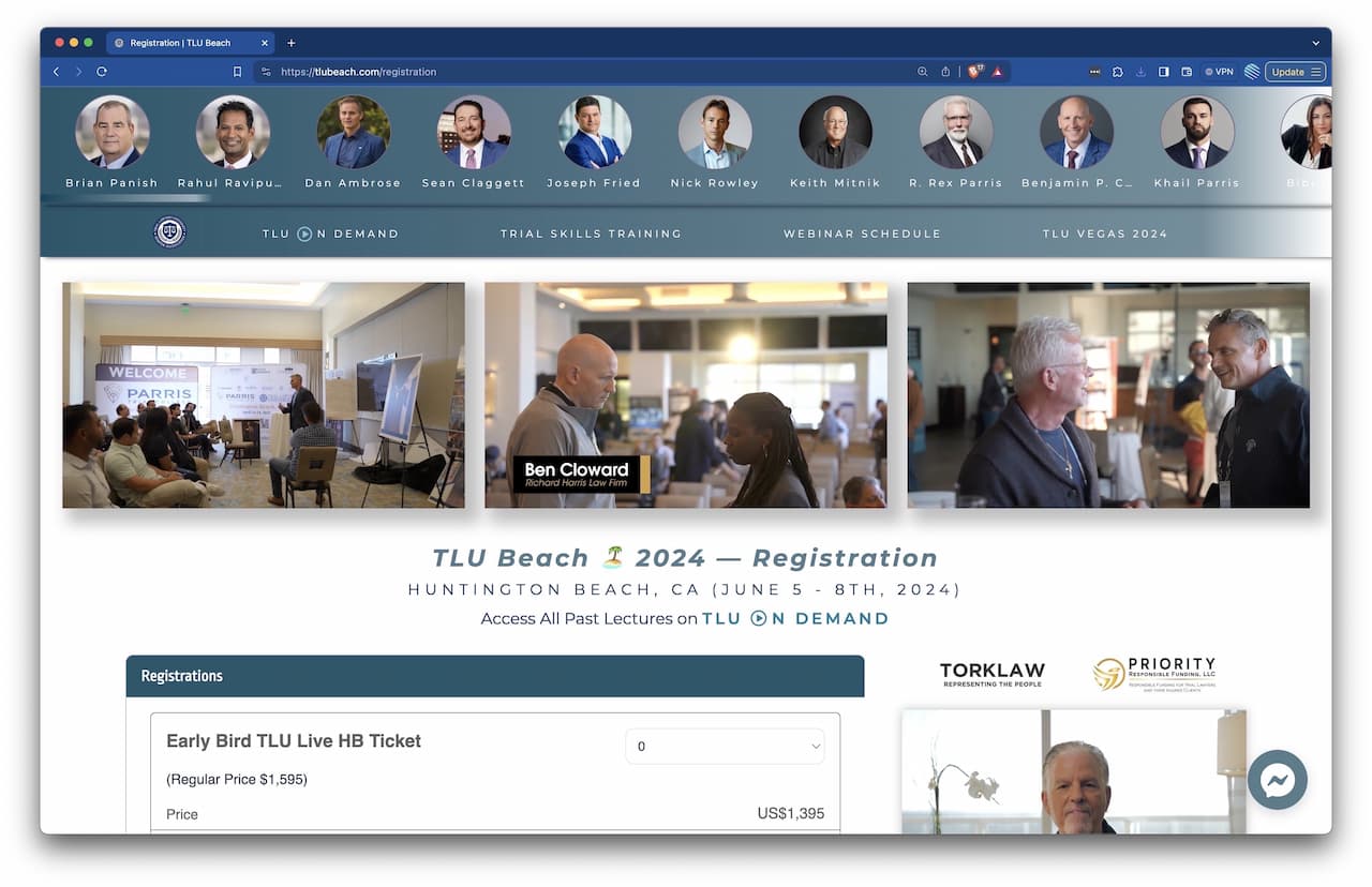 Registration 2026 | TLU Live Huntington Beach 2025 - June 4 - 7th